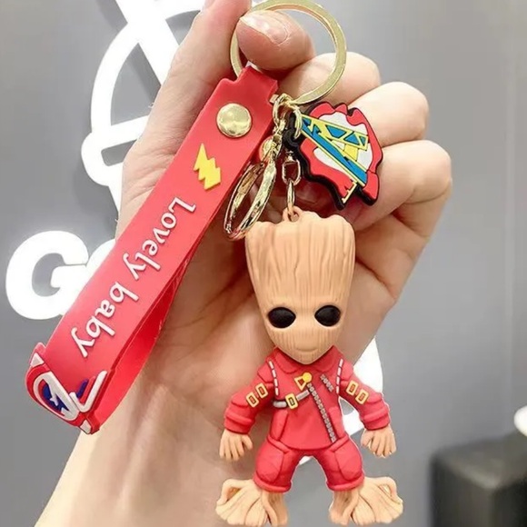 UpnUpBoutique | Accessories | Marvel Guardians Baby Groot Keychain ...